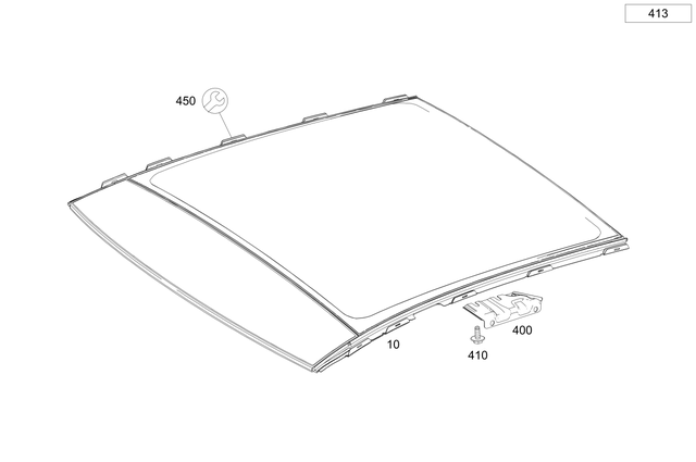 2020-2025 Mercedes-Benz Sliding Sunroof Frame 118-780-11-00 | Buy ...
