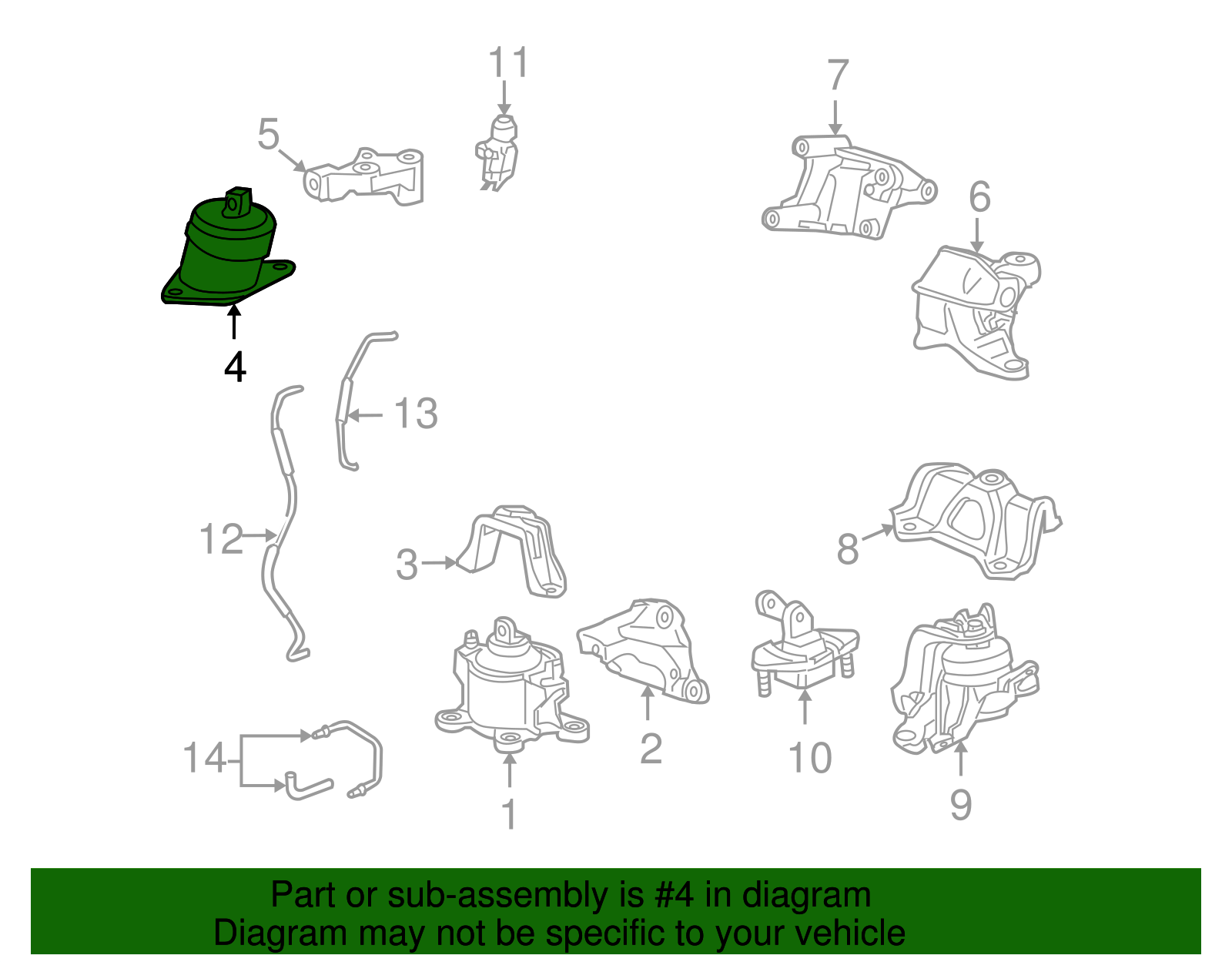 50820-TA0-A01 - Side Mount 2008-2015 Honda | Honda Parts Online