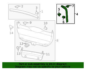 2018-2023 Porsche Panamera Side Trim 974-867-601-A-OS1 | Porsche Marin
