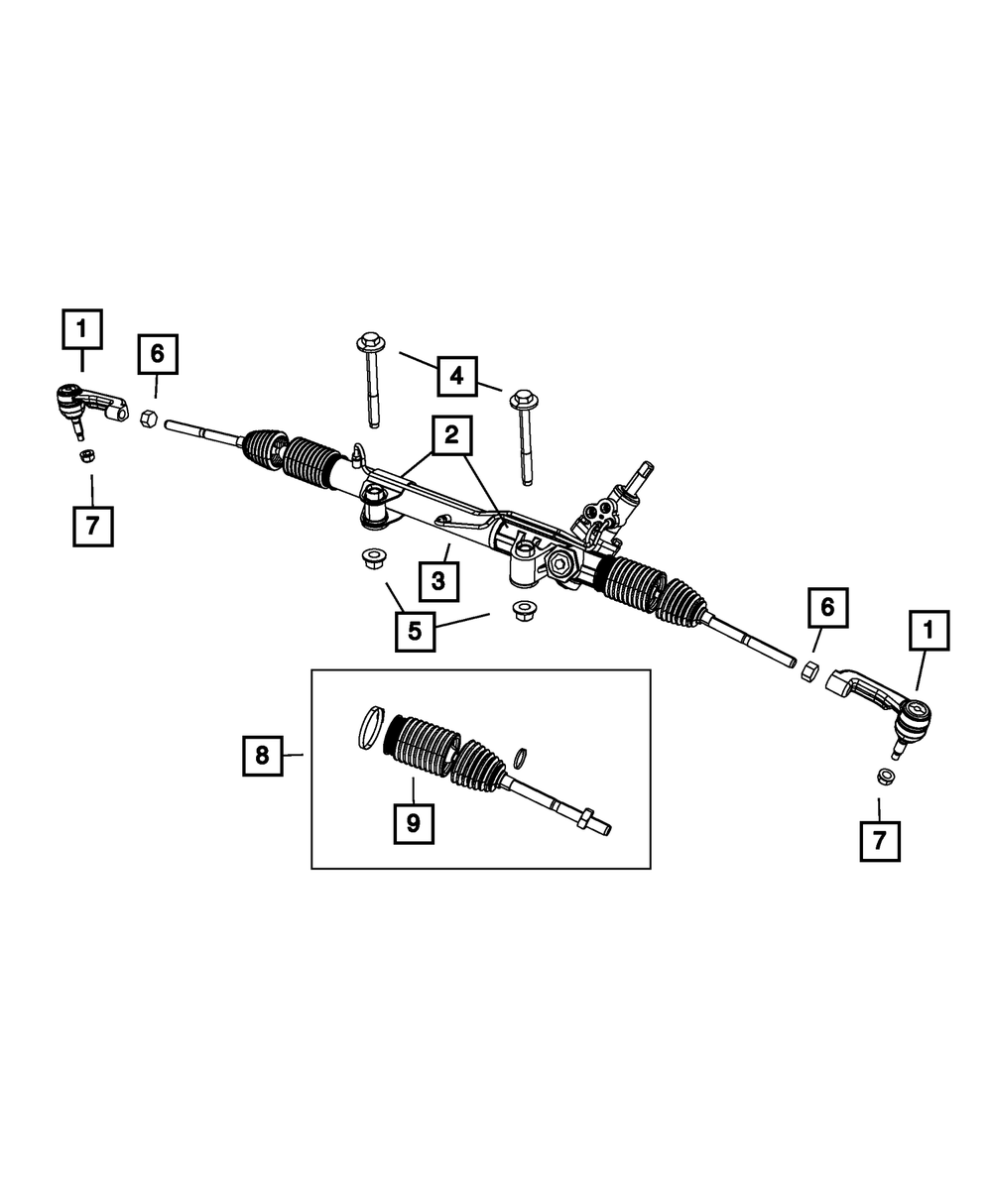 2007-2012 Mopar Steering Gear Bushing 52125364AB | Mopar eStore