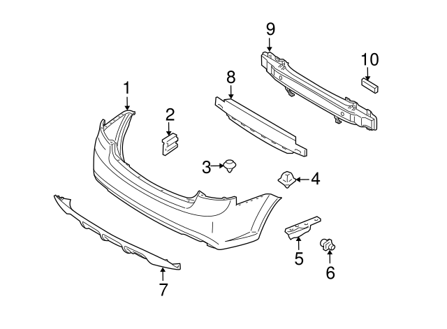 86656-1G600 - Bumper Cover Side Support 2010-2011 Kia Rio | Kia.Parts Store