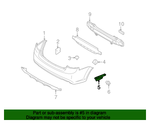 86656-1G600 - Bumper Cover Side Support 2010-2011 Kia Rio | Kia.Parts Store