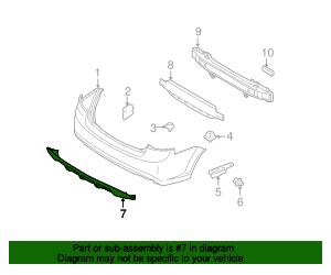86623-1G600 - Protector 2010-2011 Kia Rio | Kia.Parts Store