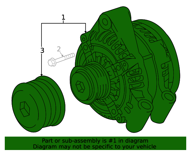 2021-2023 Land Rover Discovery Alternator LR140623 | OEM Parts Online