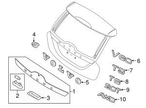 2015-2021 Volvo Nameplate 31333642 | TascaParts.com
