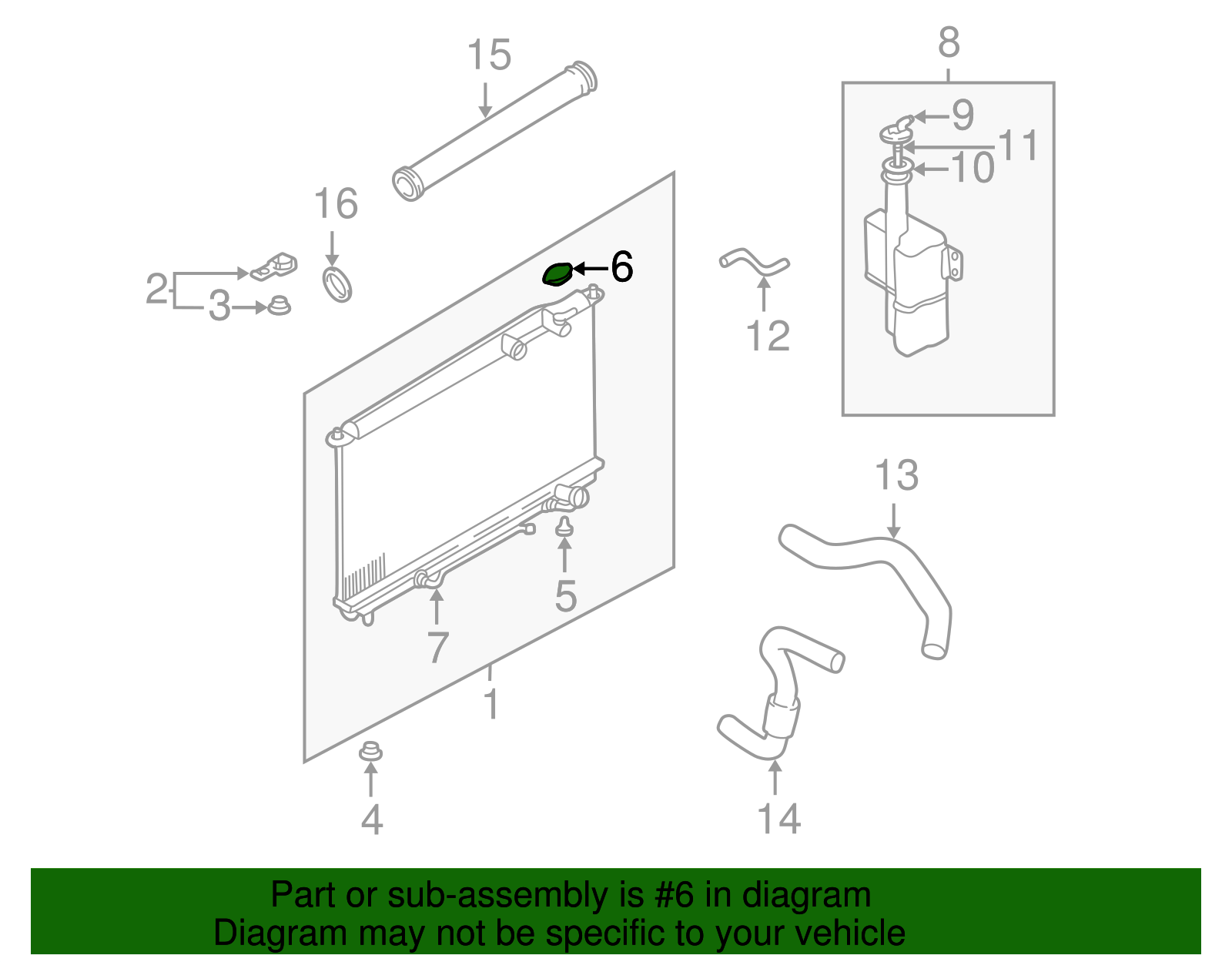25330-3K000 - Radiator Cap 2001-2013 Kia | Kia.Parts Store