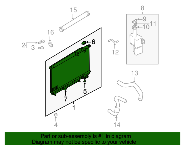 25310-38005 - Radiator Assembly 2001-2006 Kia Optima | Kia.Parts Store