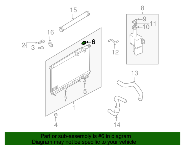 25330-3K000 - Radiator Cap 2001-2013 Kia | Kia.Parts Store