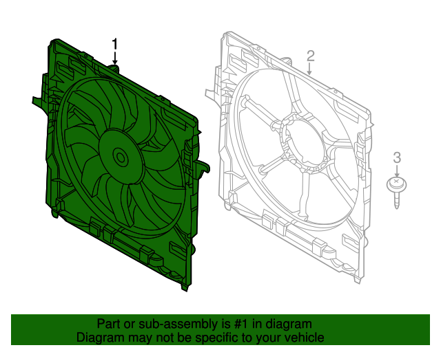 17-42-7-634-472 - Fan & Motor - 2014-2019 BMW | BMWPartsHub