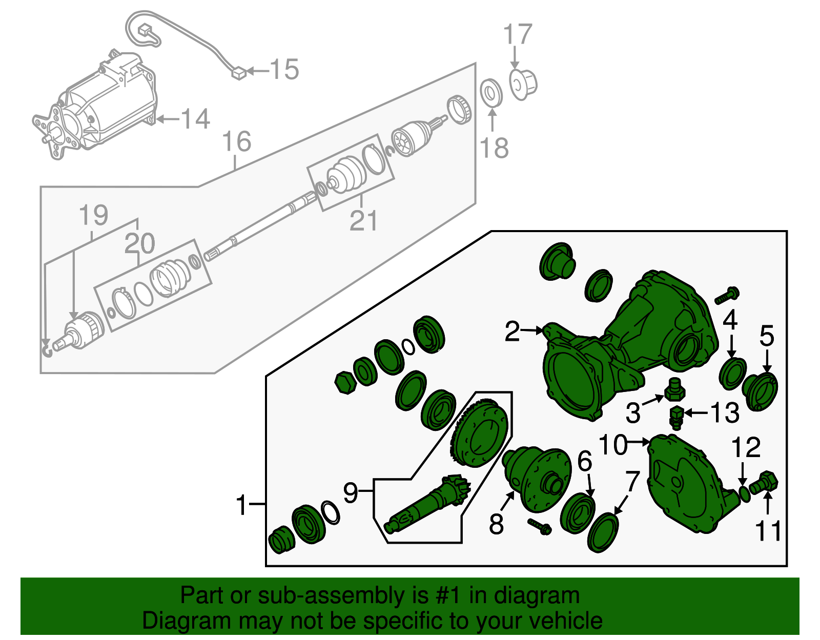 Hyundai - 53000-3B600 - Differential Assembly - 2011-2015 Hyundai ...
