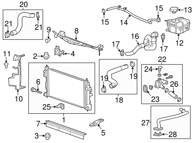 23105391 - Radiator Inlet Hose 2013-2019 GM | AutoNationParts.com
