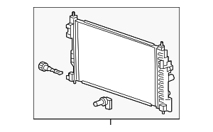 2013-2019 GM Radiator 22883363 GM | GMPartsDirect.com