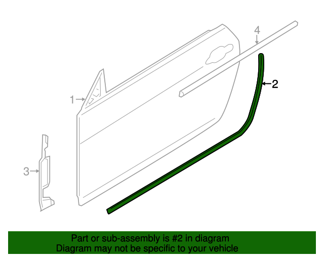 51-33-7-279-737 - Door Seal 2014-2020 BMW | AutoNationParts.com