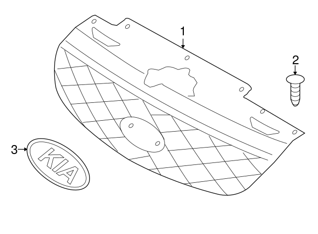 86361-1G010 - Grille 2006-2009 Kia | Kia.Parts Store