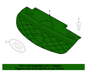 86361-1G010 - Grille 2006-2009 Kia | Kia.Parts Store