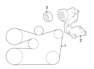 2013-2024 Lexus Idler Pulley 16604-31030 | OEM Parts Online