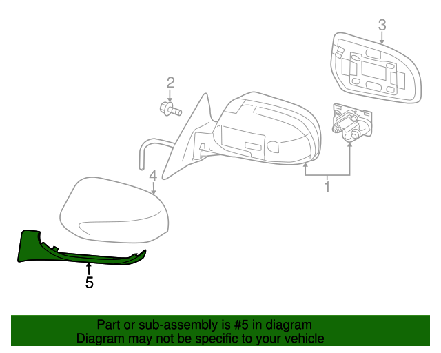 2011-2014 Subaru 2011-2013 Subaru Legacy & Outback Left Driver's Side ...