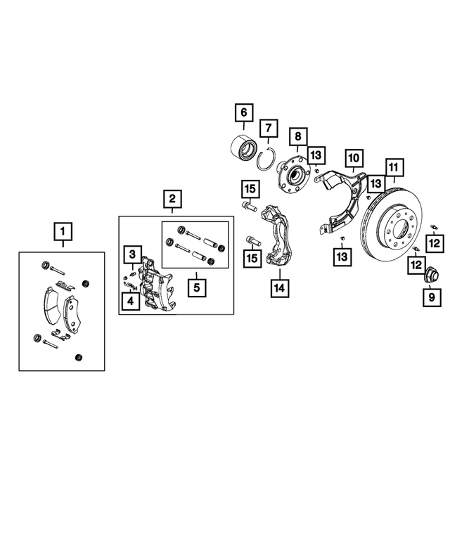 68095707AA - Brake Mounting Bolt 2014-2024 Ram | Mopar Wholesale Store