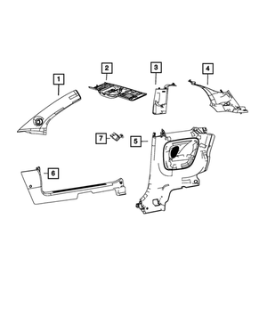 2013-2019 Fiat 500 Retaining Clip 68073838AA | Mopar eStore