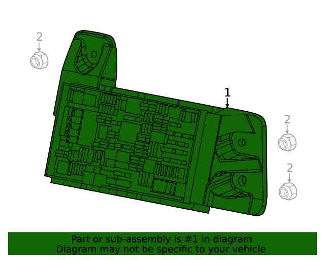 2019 Ram 1500 Fuse & Relay Box 68312656AC | TascaParts.com