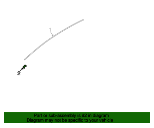 2007-2025 Nissan Drip Molding Clip 73856-9AN0A | Bill Kay Nissan Parts