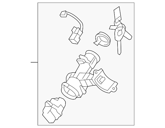 2010-2011 Kia Ignition Lock Cylinder 81900 1GF20 Kia Parts Store Kia ...