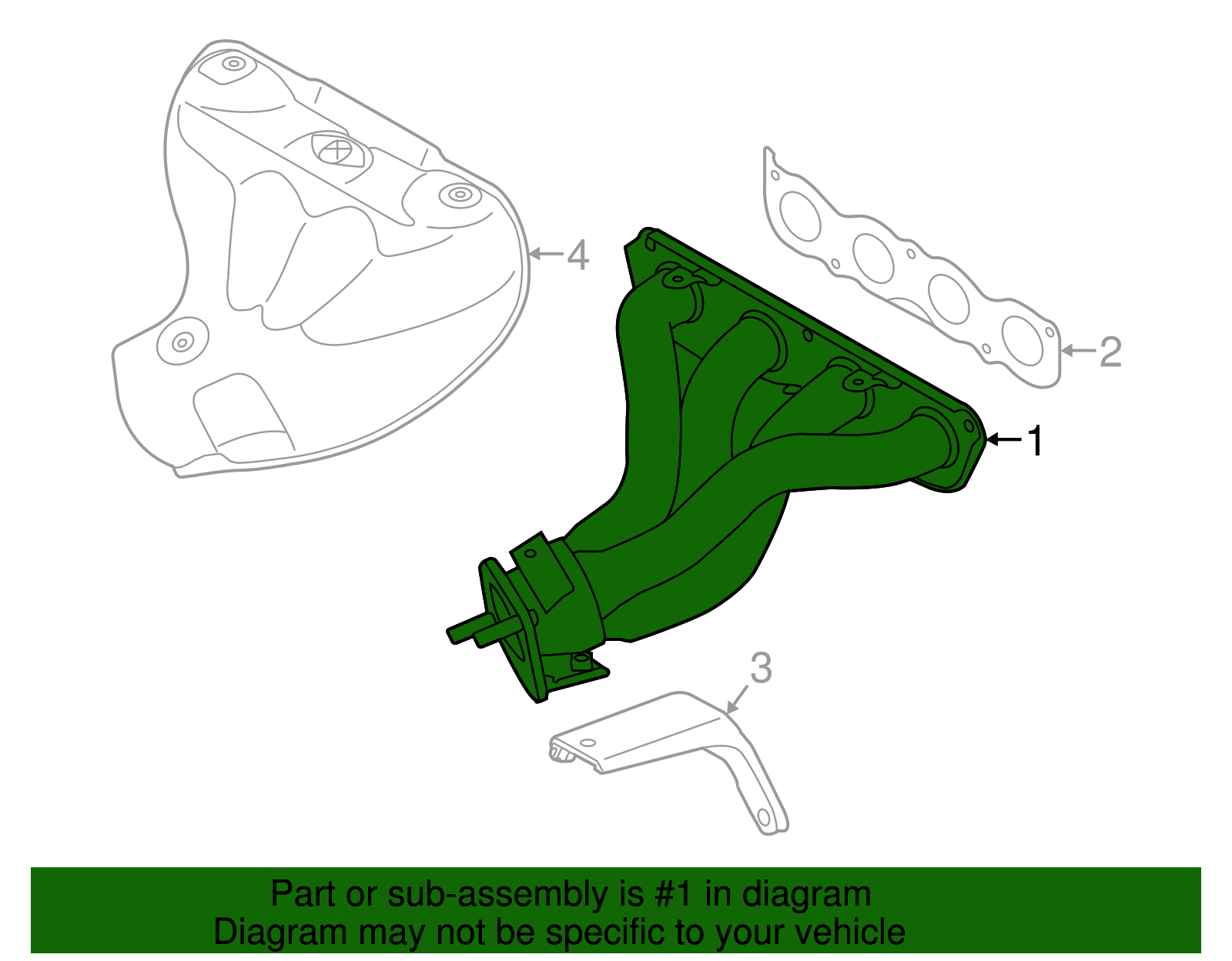 2012-2019 Kia Exhaust Manifold 28510-2E000 | OEM Parts Online