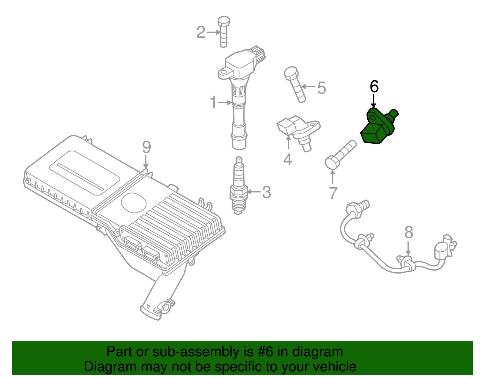2011-2014 Mazda 2 Crankshaft Position Sensor ZJ01-18-221 | Mazda OEM ...
