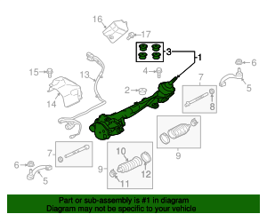 Genuine OEM Rack And Pinion Assembly Part# T4N34213 Fits 2017-2020 ...