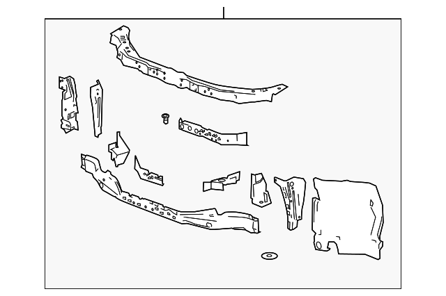 1990-2012 GM Radiator Support 19167125 GM | GMPartsDirect.com