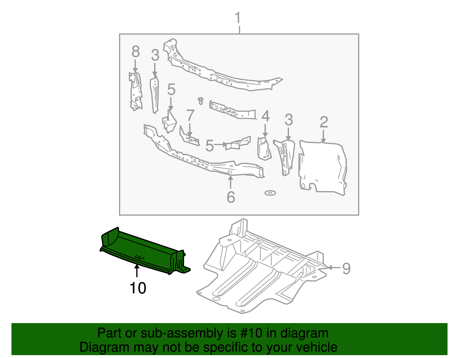 2006-2012 GM Front Grille Guide 20772039 | OEM Parts Online