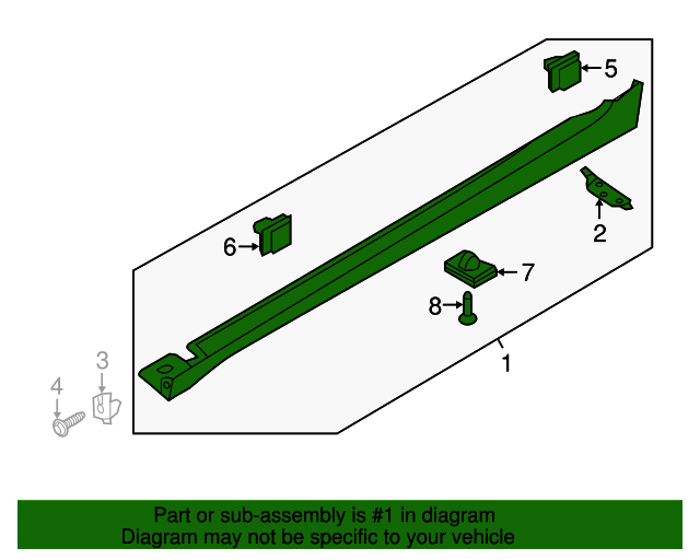 87751-3V000 - Rocker Molding - 2012-2017 Hyundai Azera | World OEM ...