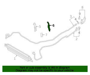 17227936450 - 2019-2021 BMW Z4 Cooler Line Bracket (17-22-7-936-450 ...