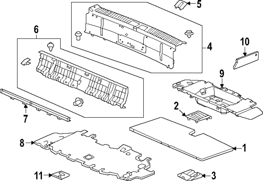 84551-T90-A01ZA - 2023-2025 Honda Pilot - Cargo Cover | Honda Car Parts Direct