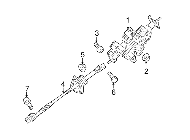 2011 Hyundai Equus Steering Column 56300-3N100 | OEM Parts Online