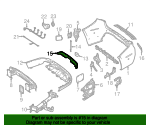 166-885-76-00 - Molding 2017-2019 Mercedes-Benz GLS 550 | Mercedes-Benz ...