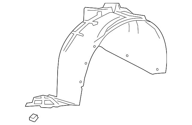 2021-2023 Buick Envision Front Driver Side Wheelhouse Liner 85517628 GM ...