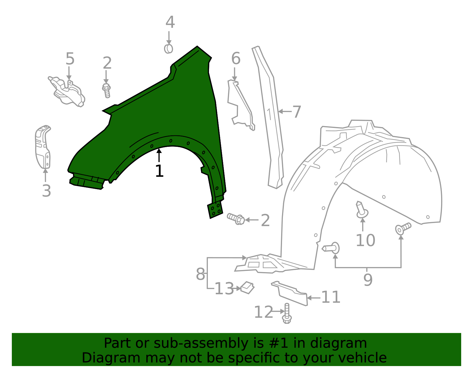84983930 - Fender 2021-2023 Buick Envision | GMPartsNow
