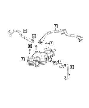 2012-2019 Mopar PCV Valve 4893073AA | Mopar Estores