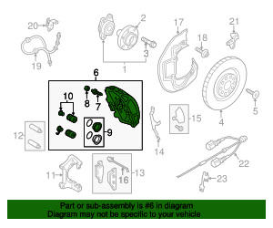 4G0-615-123-G - Disc Brake Caliper 2017-2018 Audi | Audi OEM Parts