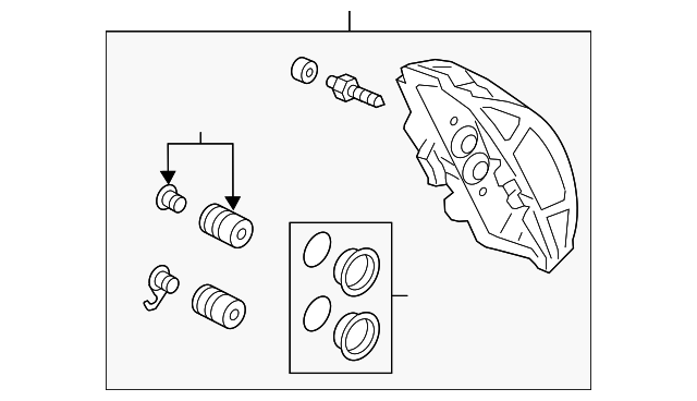 4G0-615-123-G - Disc Brake Caliper 2017-2018 Audi | Audi OEM Parts