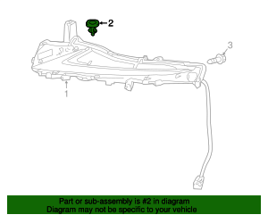 2002-2022 Lexus Bumper Cover Clip 52161-02020 | Lexus Parts Outlet