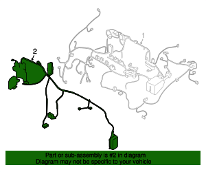 2011-2012 Kia Sportage | Wire Harness | 91105-3W062 | Kia Auto Parts