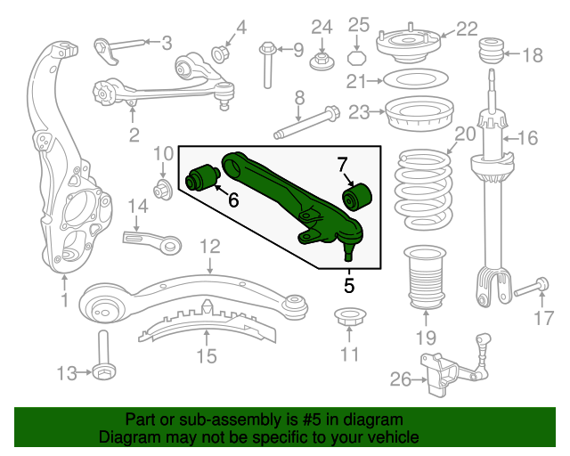 T2H19029 - Suspension Control Arm 2016-2023 Jaguar | AutoNationParts.com