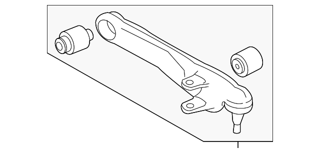 2016-2023 Jaguar Rear Lower Control Arm T2H19029 | JaguarParts.com