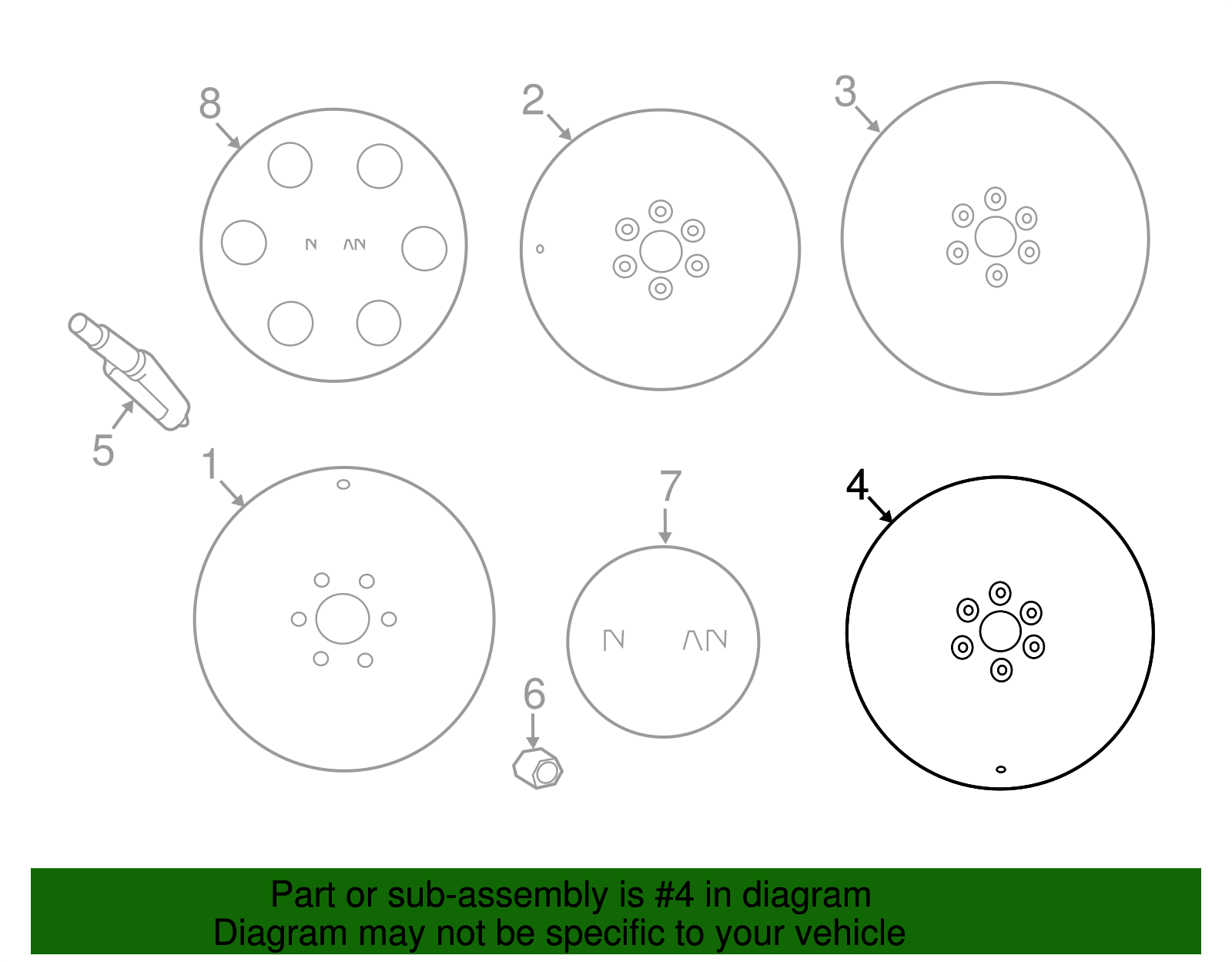 2016-2021 Nissan TITAN XD Wheel, Alloy 40300-EZ00D | My Nissan Part