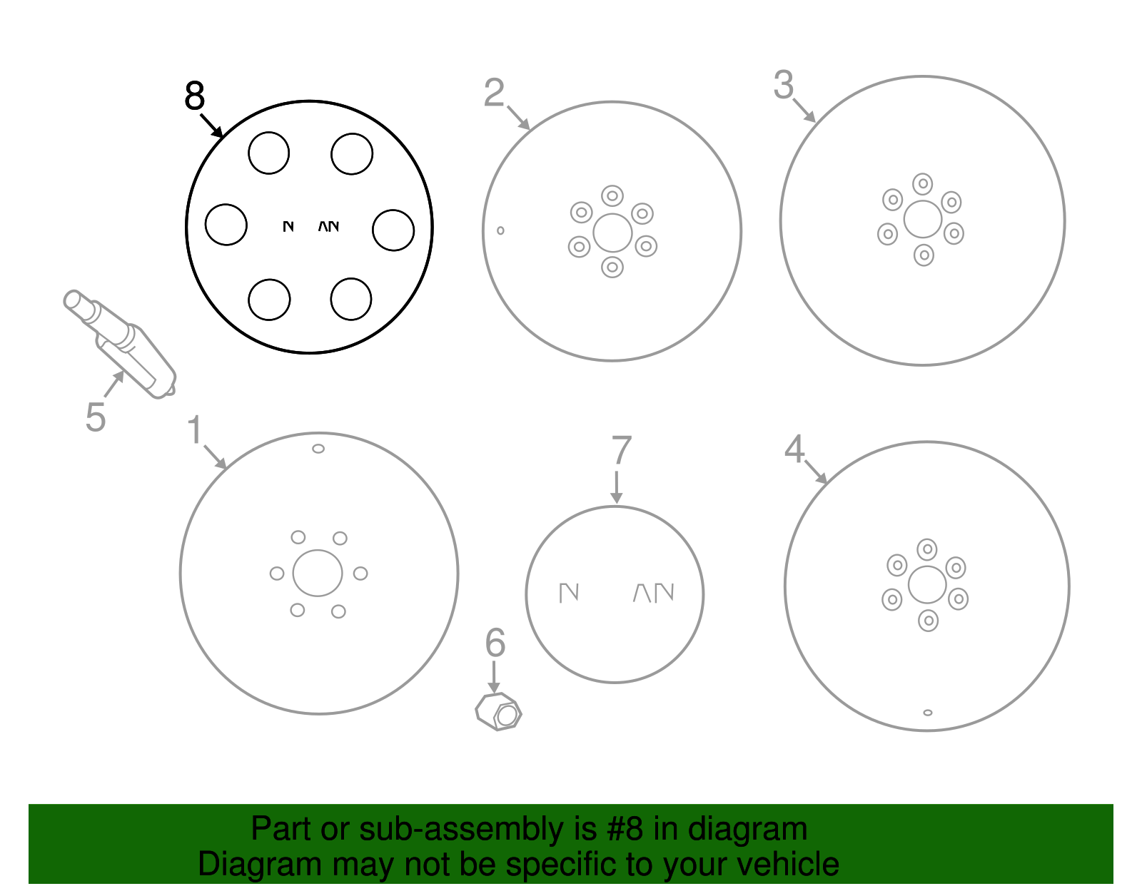 2004-2023 Nissan Wheel Cover 40315-7S000 | Team Nissan Inc.