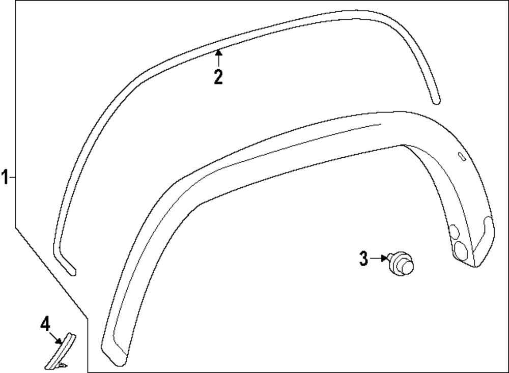 75087-AK010 - 2024 Toyota Tacoma - Wheel Opening Molding | Sparks Parts