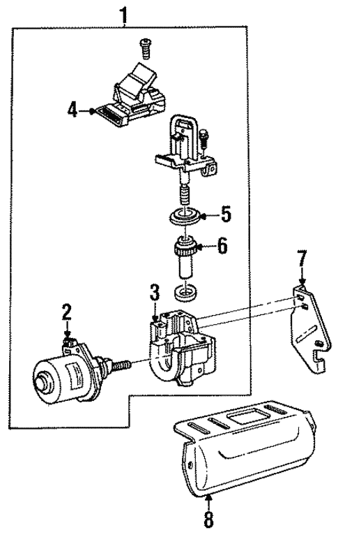 Lid Pull Down Assembly for 1993 Cadillac Allante | GMPartsDirect.com