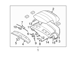 54-34-7-016-892 - Convertible Top Seal 2003-2008 BMW Z4 ...